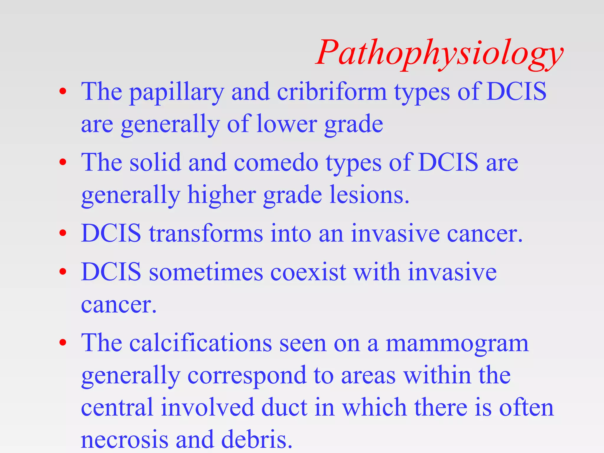 Non invasive breast cancer.pptx