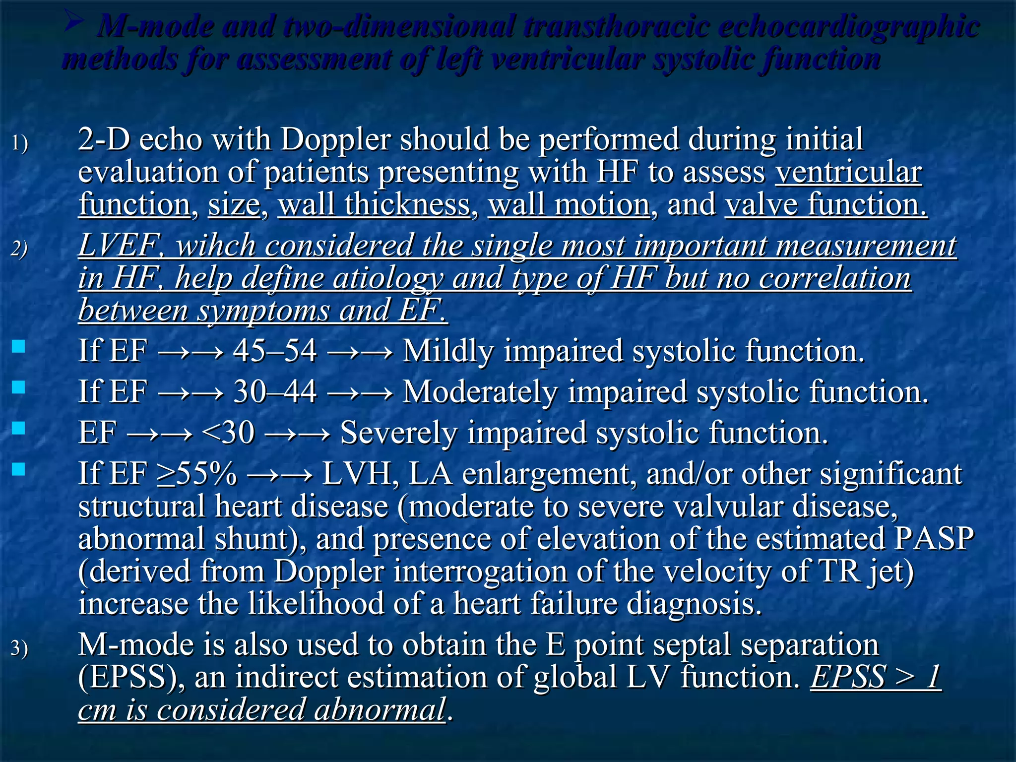 Non invasive diagnosis of hf | PPT