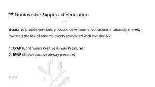 NONINVASIVE NONINVASIVE SUPPORT NONINVASIVE OF VENTILATION copy copy.pptx