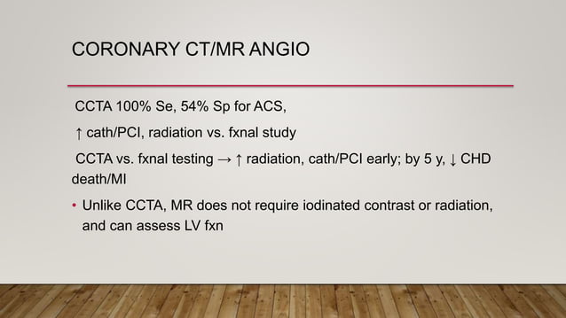 Noninvasive tests of CAD | PPT