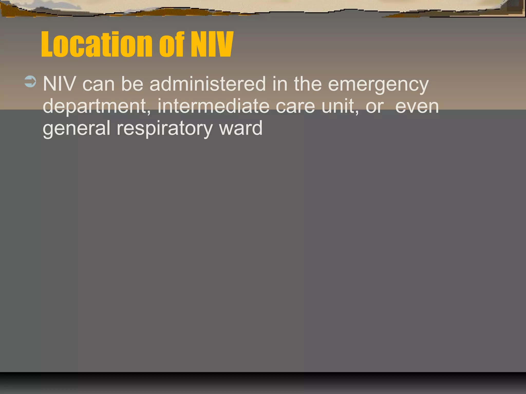 Non invasive ventilation | PPT