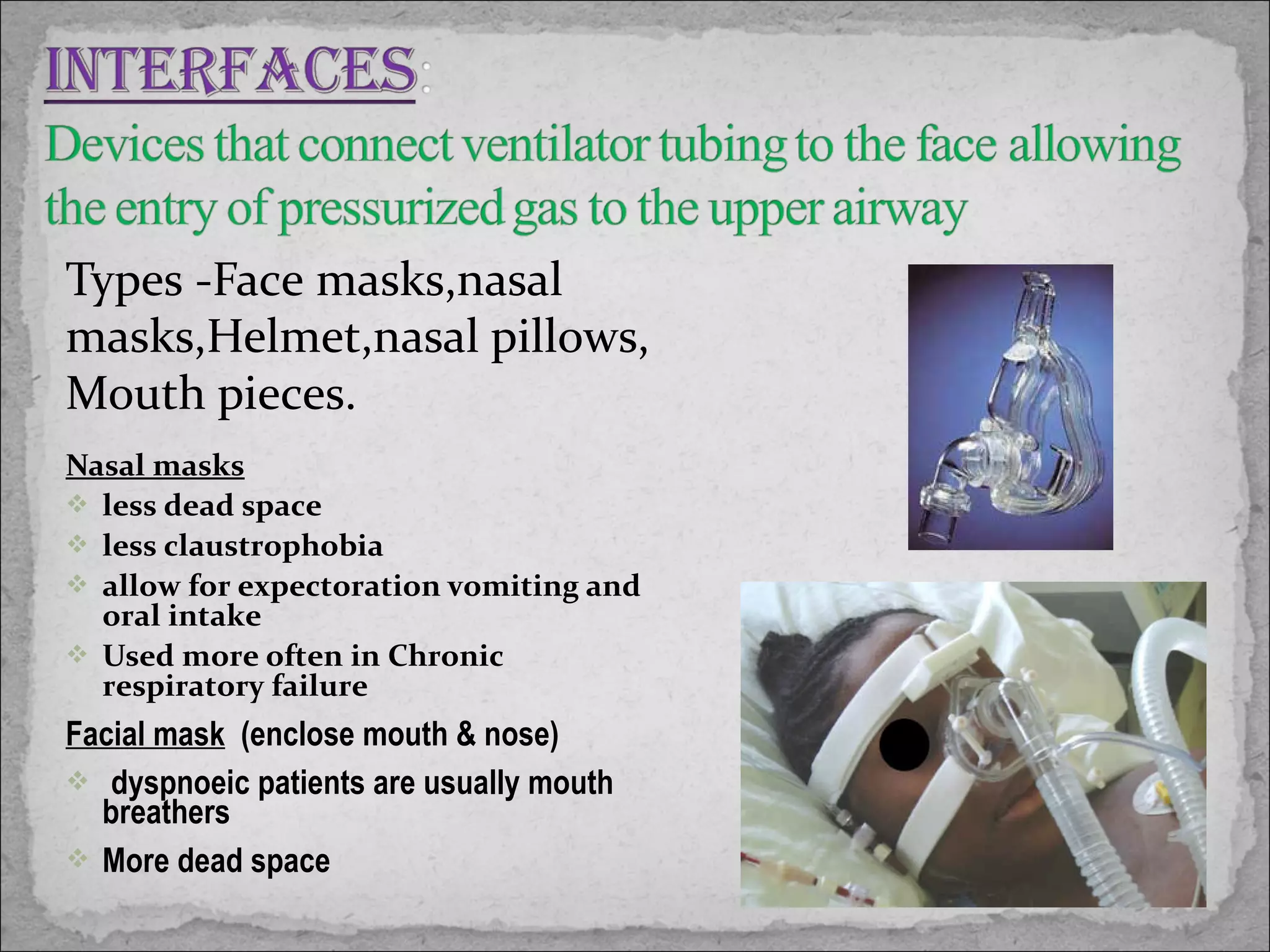 Non invasive ventilation | PPT