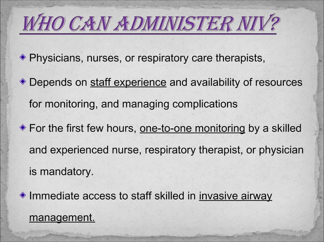Non invasive ventilation | PPT | Lung and Respiratory Health | Diseases ...