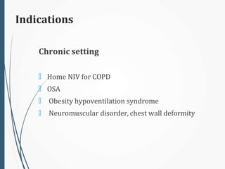 Non invasive ventilation .pptx