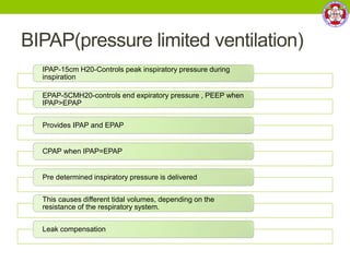 Non invasive ventilation 24th oct 2014 final | PPTX