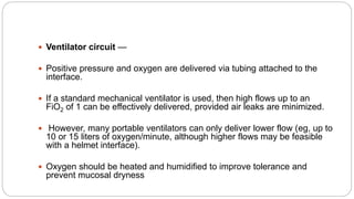 Non invasive ventilation dr bikal | PPTX