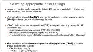 Non invasive ventilation dr bikal | PPTX