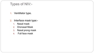 Non invasive ventilation dr bikal | PPT