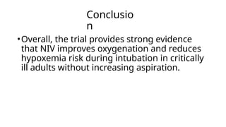 Noninvasive Ventilation for Preoxygenation during Emergency Intubation ...