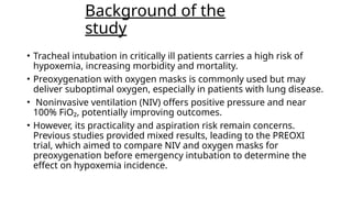 Noninvasive Ventilation for Preoxygenation during Emergency Intubation ...