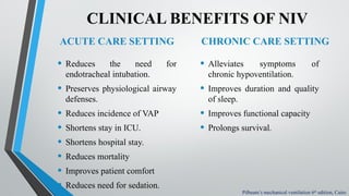 NON INVASIVE VENTILATION basic mode pptptx | PPTX