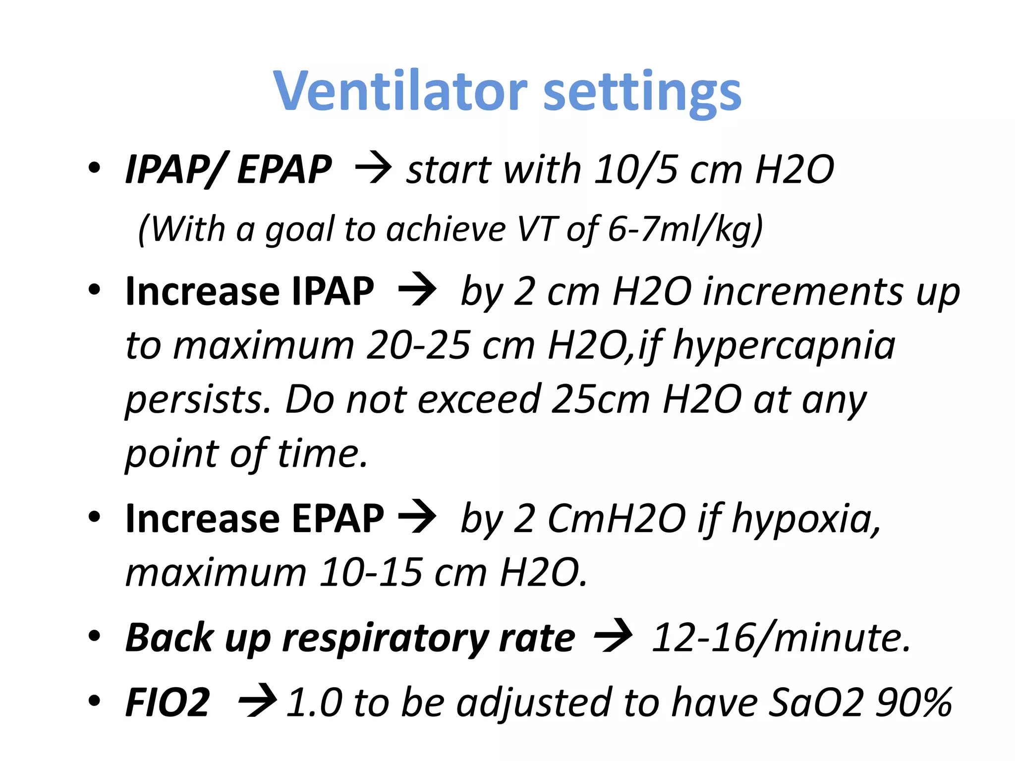 Non invasive ventilations | PPT