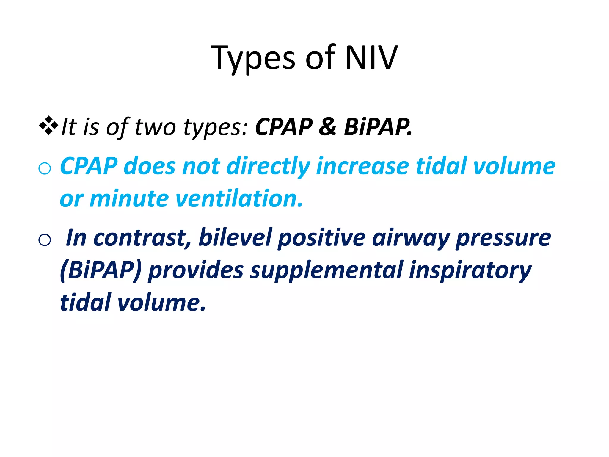 Non invasive ventilations | PPT