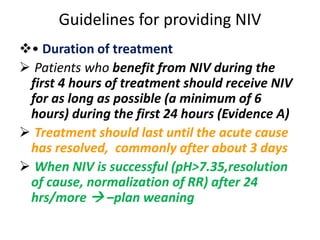 Non invasive ventilations | PPT