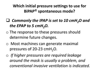 Non invasive ventilations | PPT