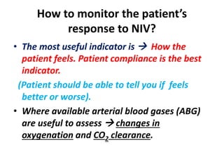 Non invasive ventilations | PPT