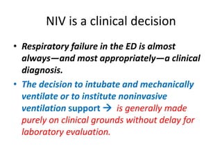Non invasive ventilations | PPT