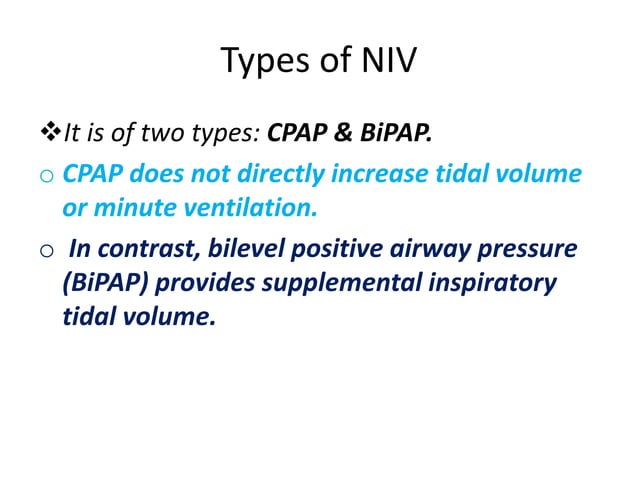 Non invasive ventilations | PPT