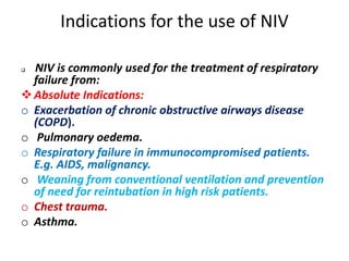 Non invasive ventilations | PPT