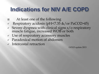Non invasive ventillation... | PPTX
