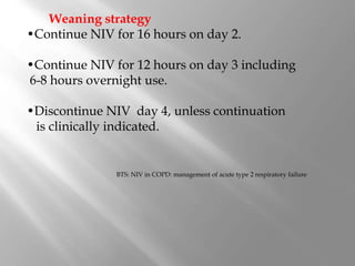 Non invasive ventillation... | PPTX
