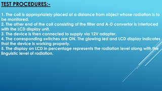 Non ionized radiation monitoring | PPT