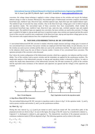 Non Isolated Bidirectional DC-DC Converter with High Voltage Gain | PDF