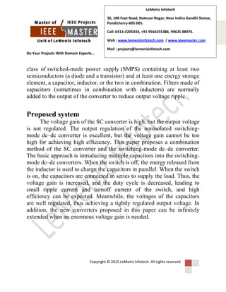 Nonisolated high step up dc–dc converters adopting switched-capacitor ...
