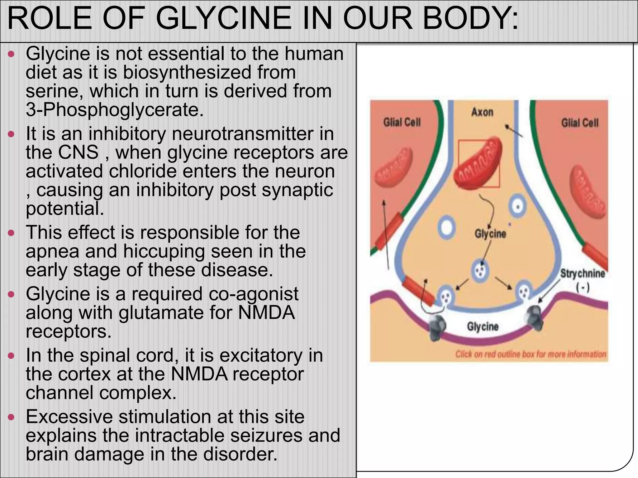 Non ketotic hyperglycinemia | PPTX