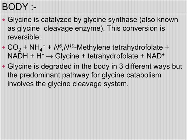 Non ketotic hyperglycinemia | PPTX