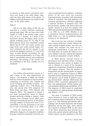 Nonketotic hyperglycinemia in two siblings with neonatal seizures | PDF