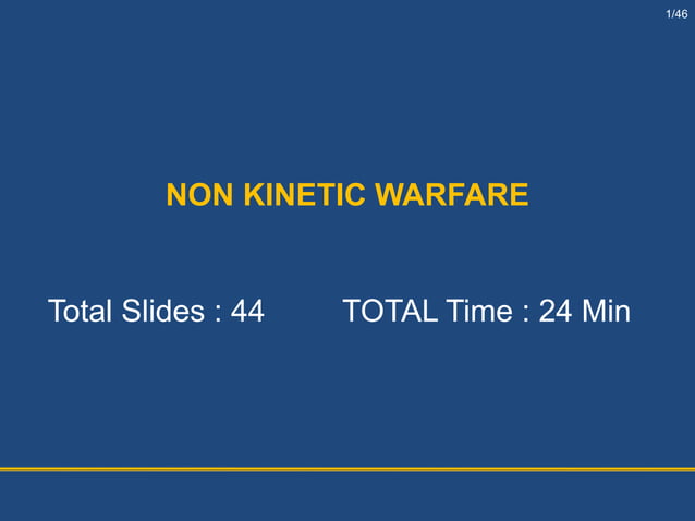 Non kinetic warfare share | PPTX