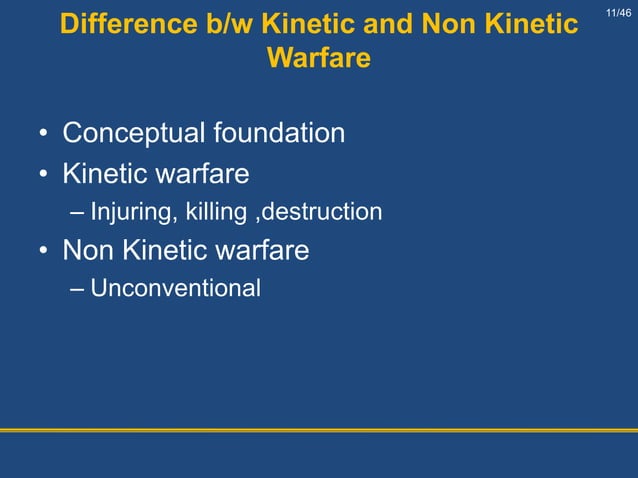 Non kinetic warfare share | PPTX