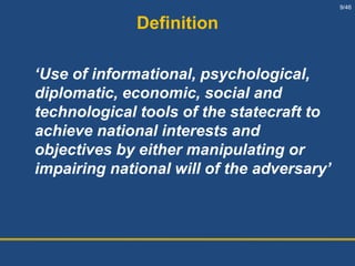 Non kinetic warfare share | PPTX