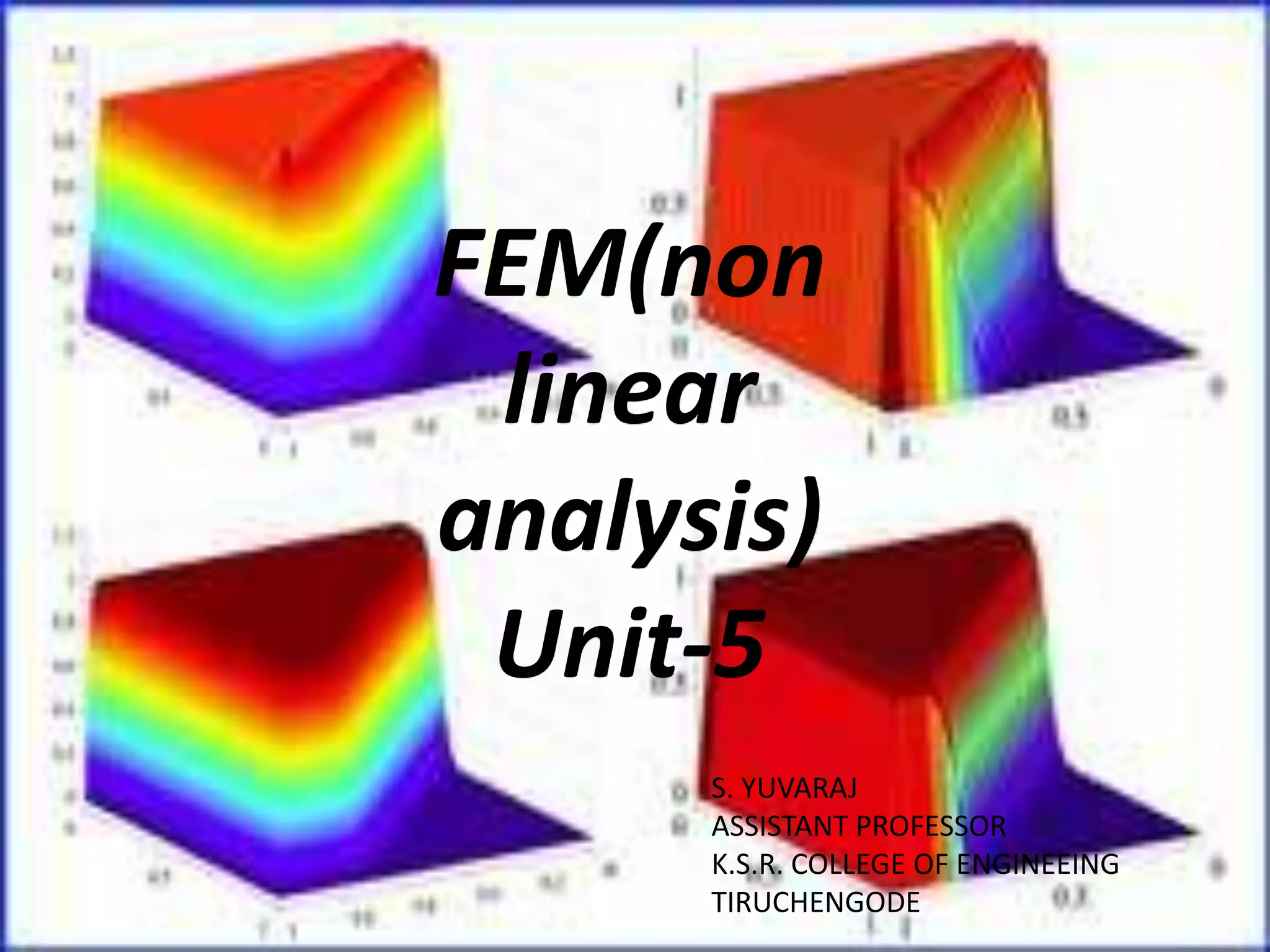 Non linear analysis | PPSX