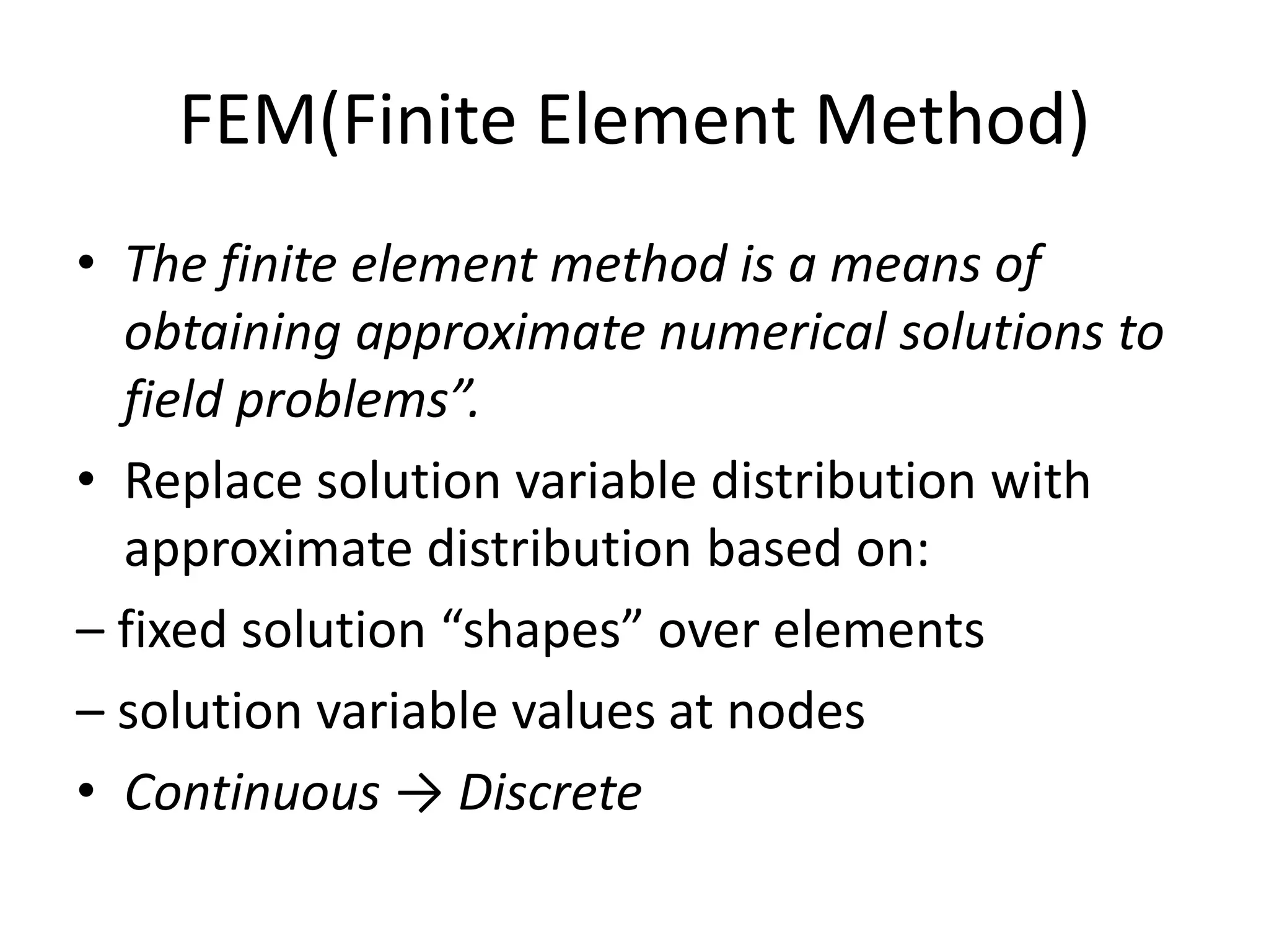 Non linear analysis | PPSX