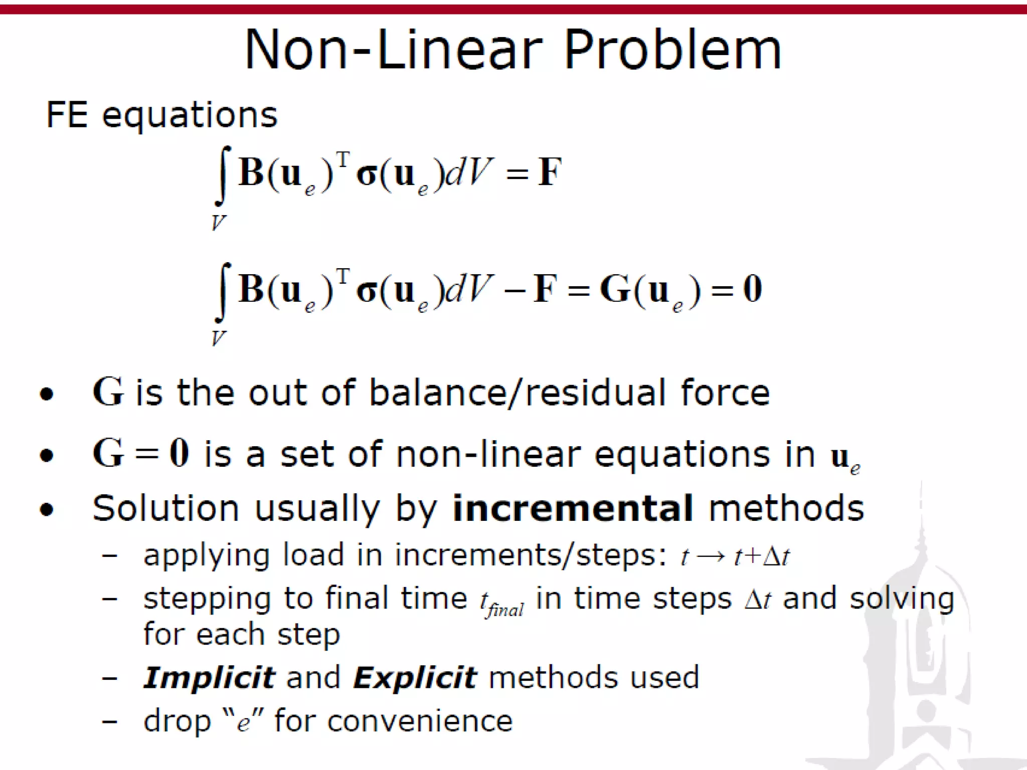 Non linear analysis | PPSX