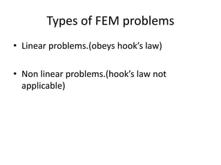 Non linear analysis | PPSX