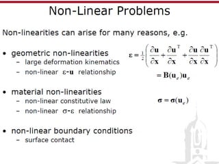 Non linear analysis | PPSX