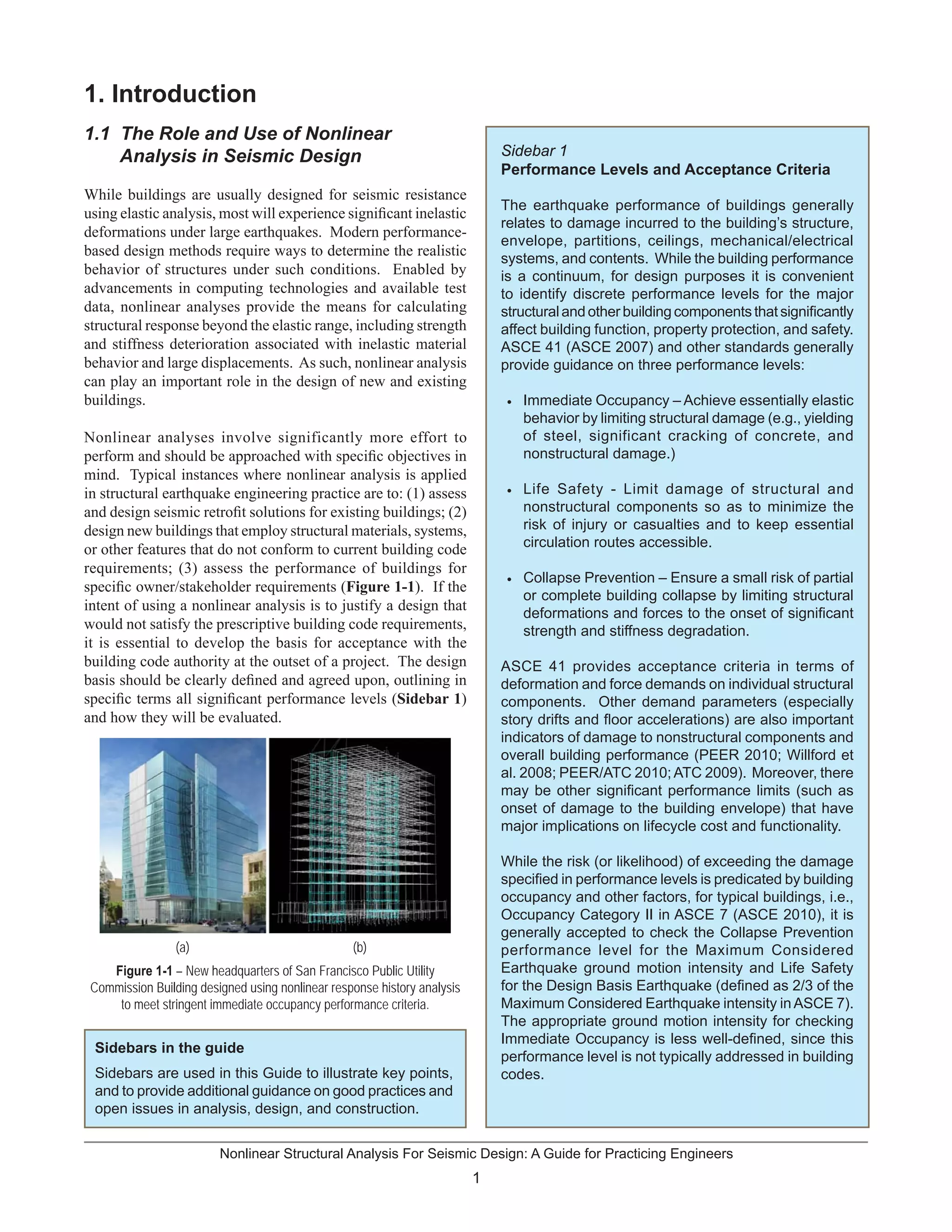 NONLINEAR STRUCTURAL ANALYSIS FOR SEISMIC DESIGN (ALL COPYRIGHT BY NIST - US DEPT OF COMMERCE) | PDF
