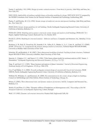 NONLINEAR STRUCTURAL ANALYSIS FOR SEISMIC DESIGN (ALL COPYRIGHT BY NIST - US DEPT OF COMMERCE) | PDF