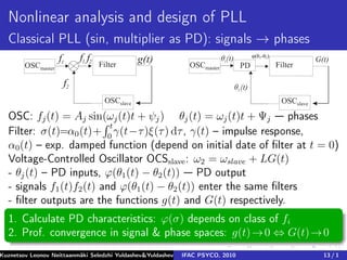 Nonlinear analysis of pll | PPT