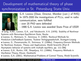 Nonlinear analysis of pll | PPT