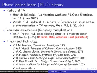 Nonlinear analysis of pll | PPT
