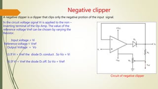 Non linear applications of op amp | PPTX