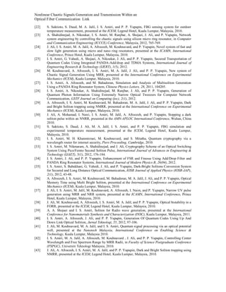 Nonlinear chaotic signals generation and transmission within an optical ...