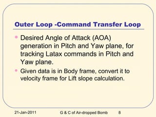 Control and Guidance law for Guided Bomb | PPT
