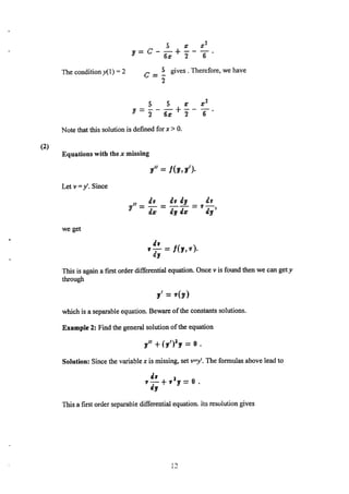 Nonlinear Differential Equations | PDF