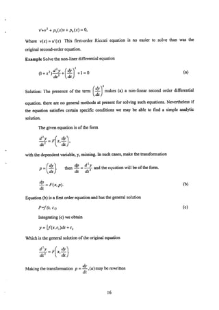 Nonlinear Differential Equations | PDF