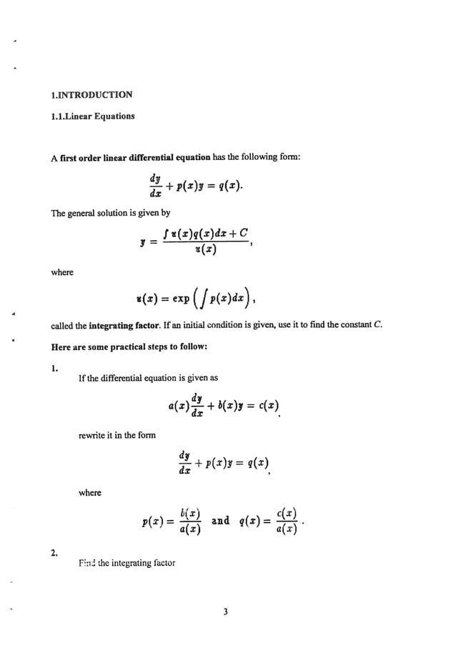 Nonlinear Differential Equations | PDF